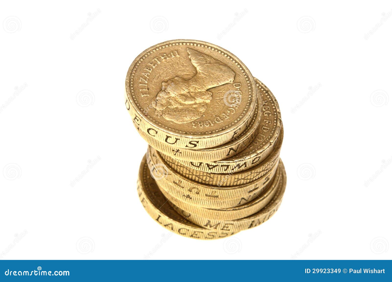 Pound coins stack editorial stock image. Image of coins - 29923349