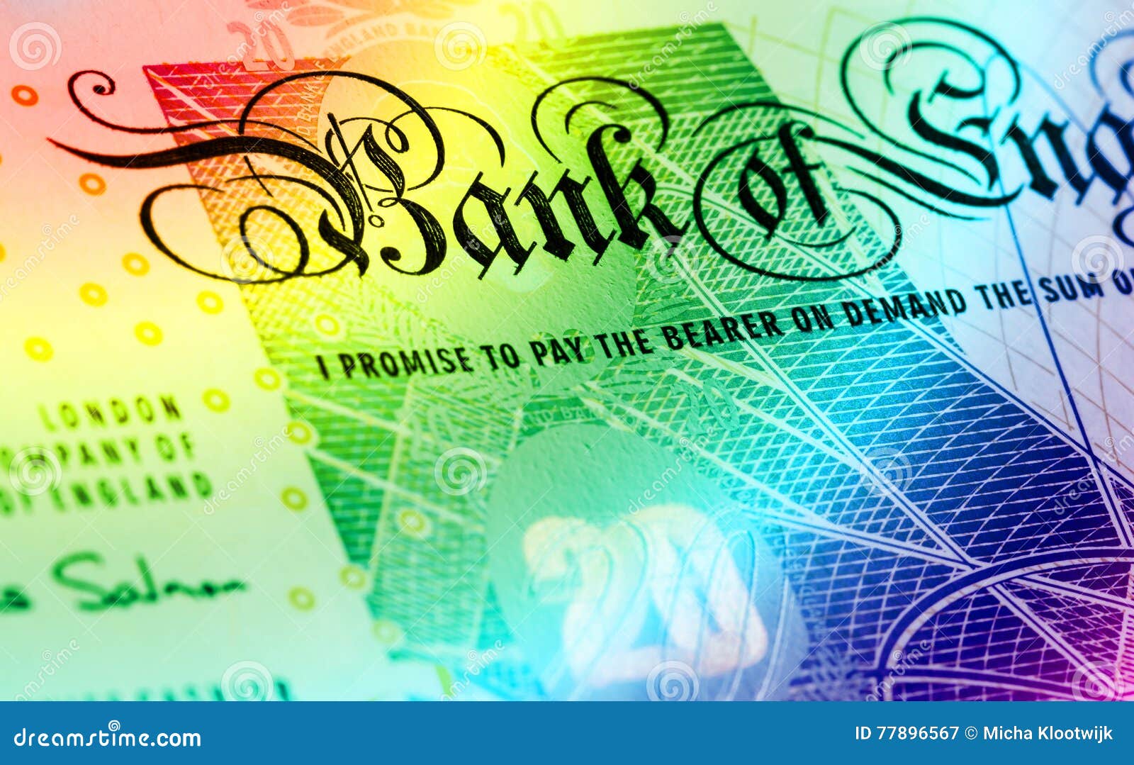 Pound Currency Background - 20 Pounds - Rainbow Editorial Photography ...