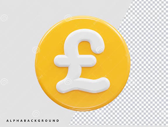 Pound Currency Icon Vector Illustration Element 3d Rendering ...