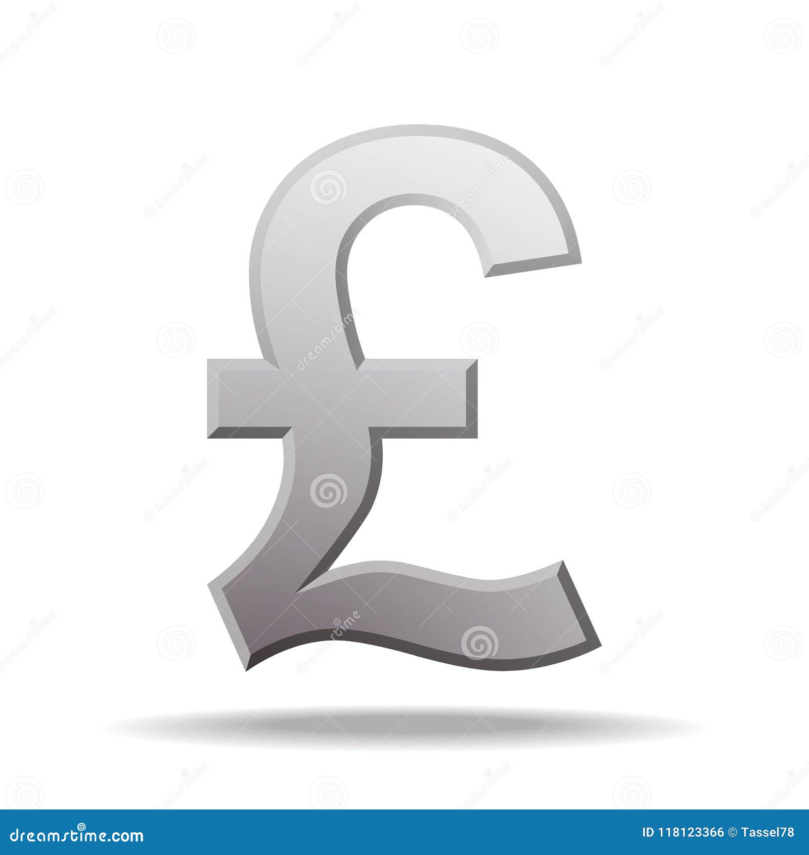 Pound currency symbol. stock vector. Illustration of savings - 118123366