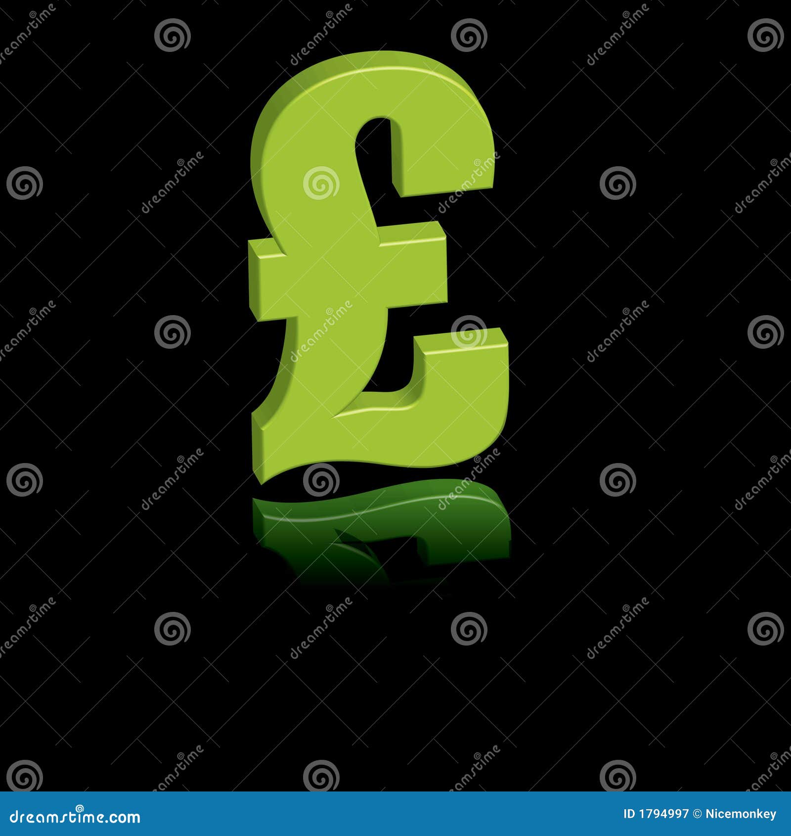 Pound green stock illustration. Illustration of finance - 1794997