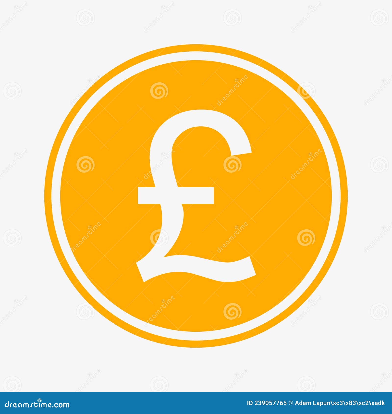 Pound Icon. British Currency Symbol. Coin Symbol. Stock Vector ...