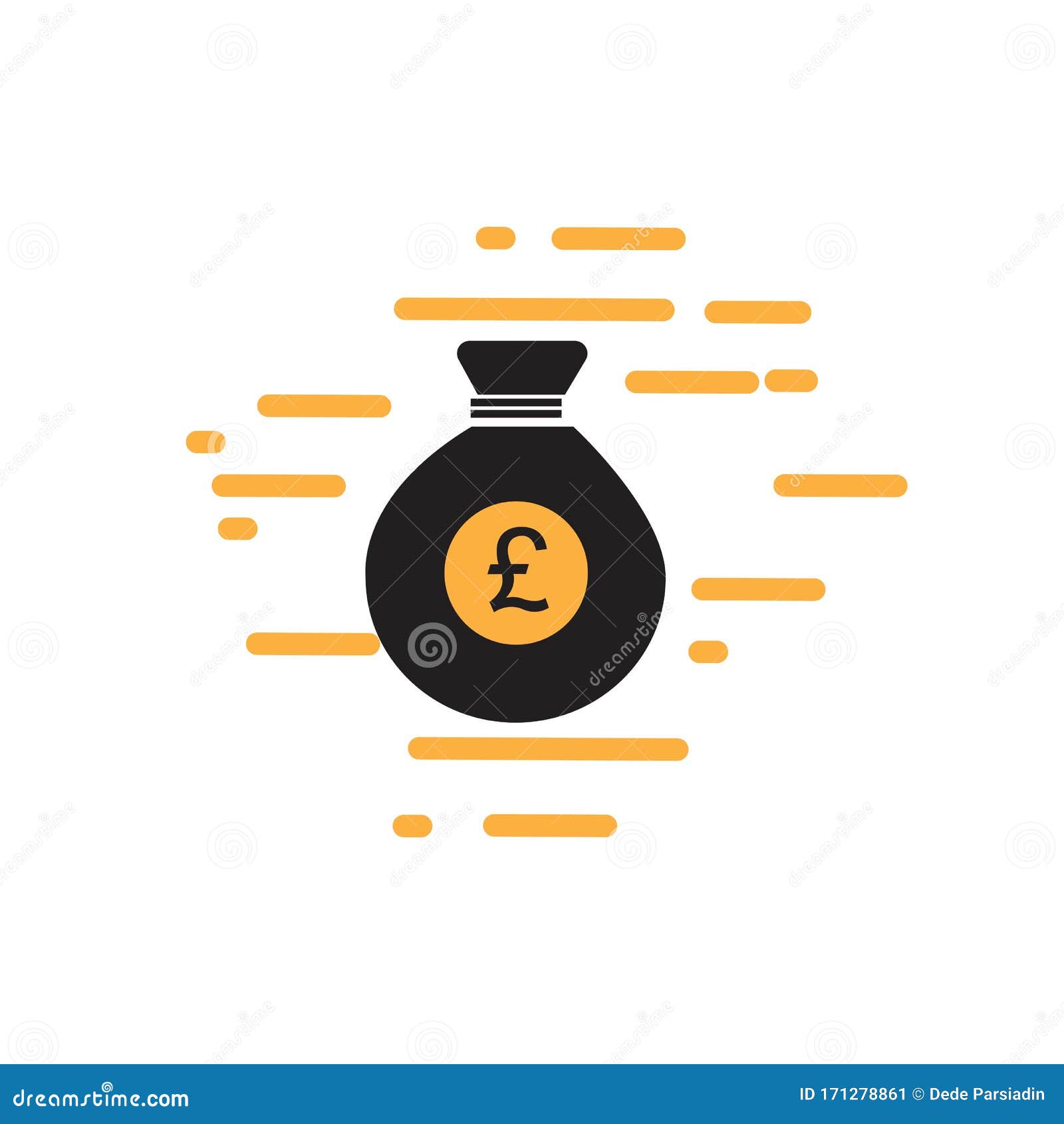 Pound Money Vector Icon Illustration Design Template - Vector Stock ...