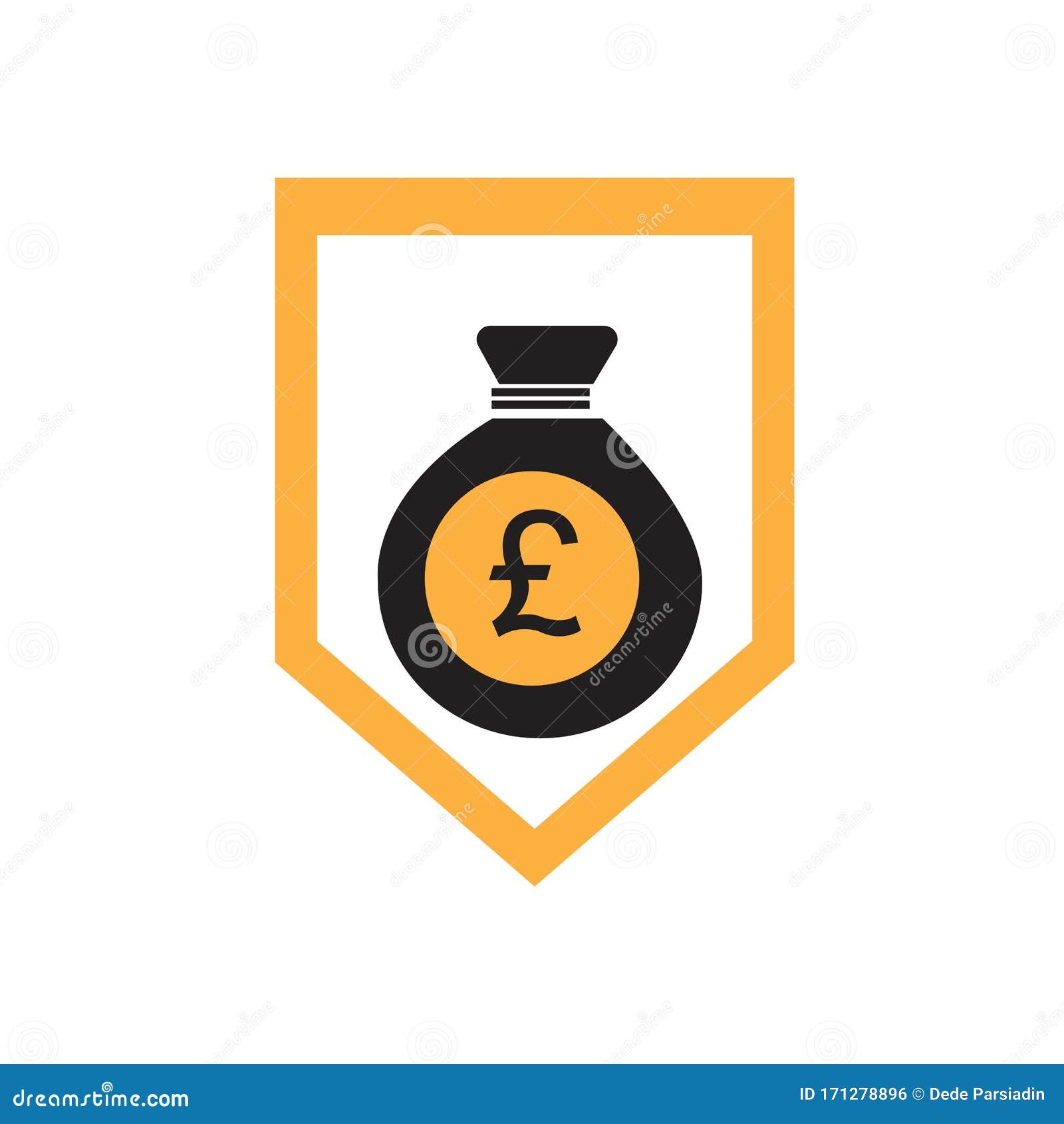Pound Money Vector Icon Illustration Design Template - Vector Stock ...