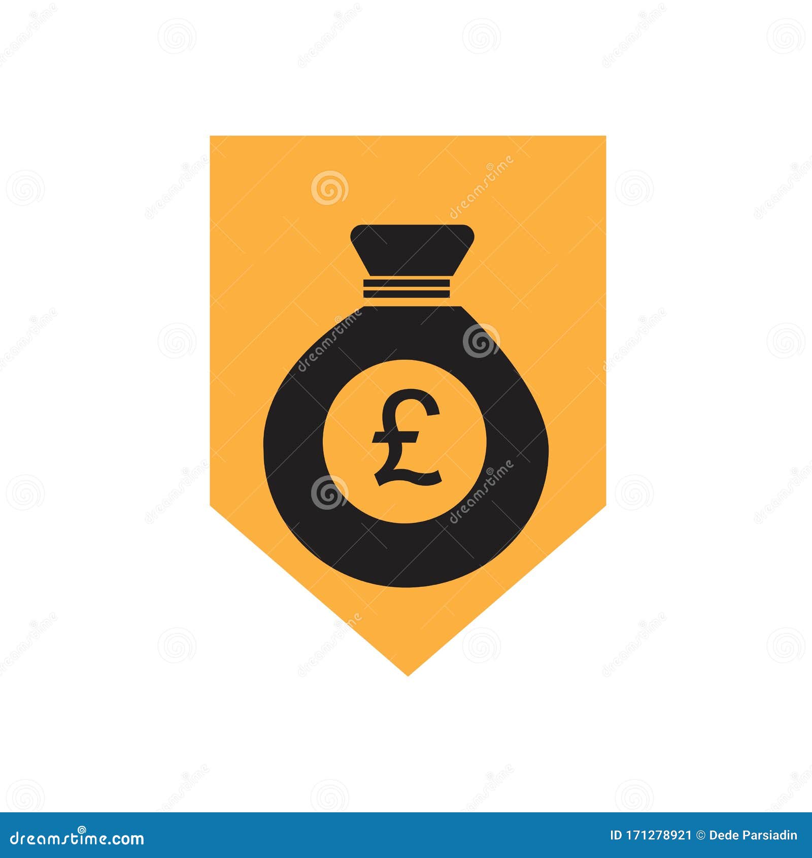 Pound Money Vector Icon Illustration Design Template - Vector Stock ...