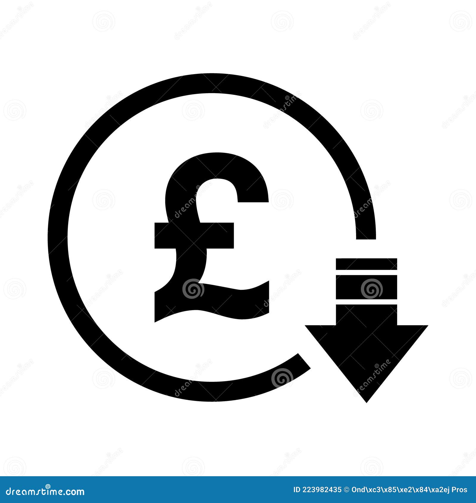 Yen Reduction Symbol, Cost Decrease Icon. Reduce Debt Bussiness Sign Vector Illustration ...