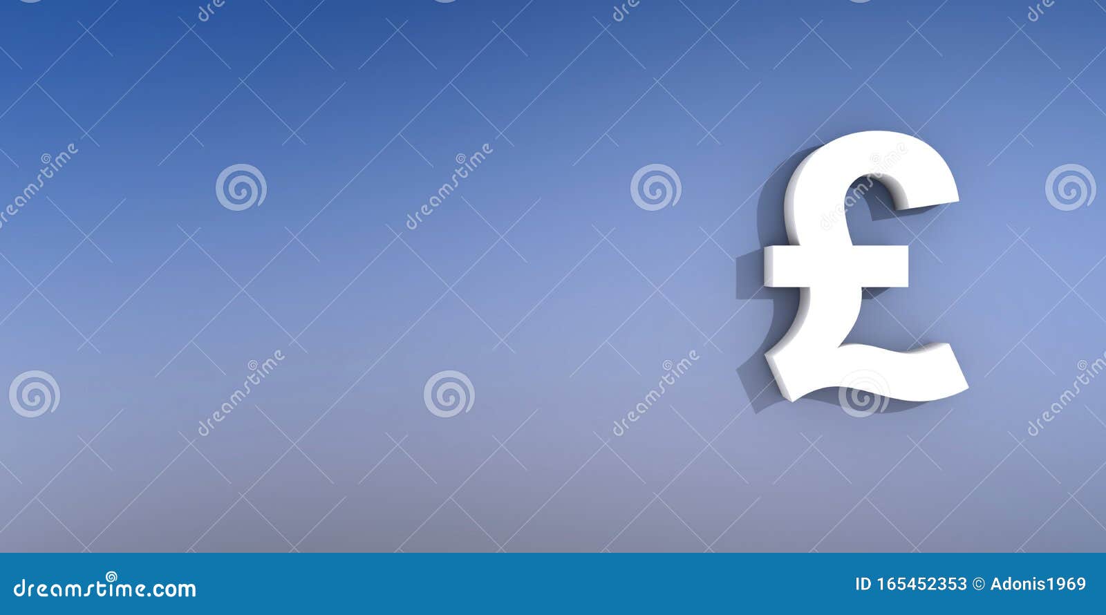 Pound Sign on Blue Background Stock Illustration - Illustration of ...