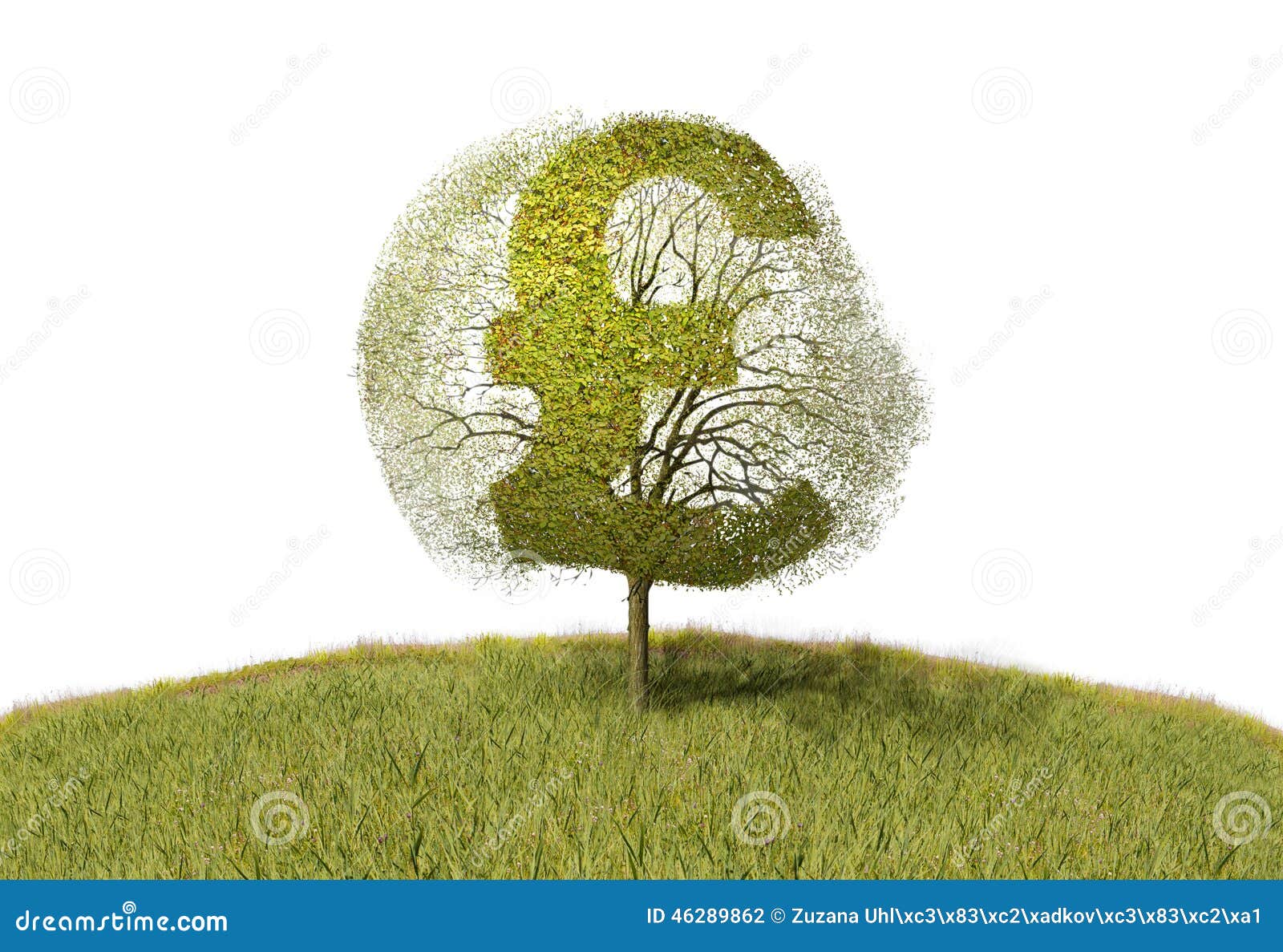 Pound sign on a tree stock illustration. Illustration of friendly ...