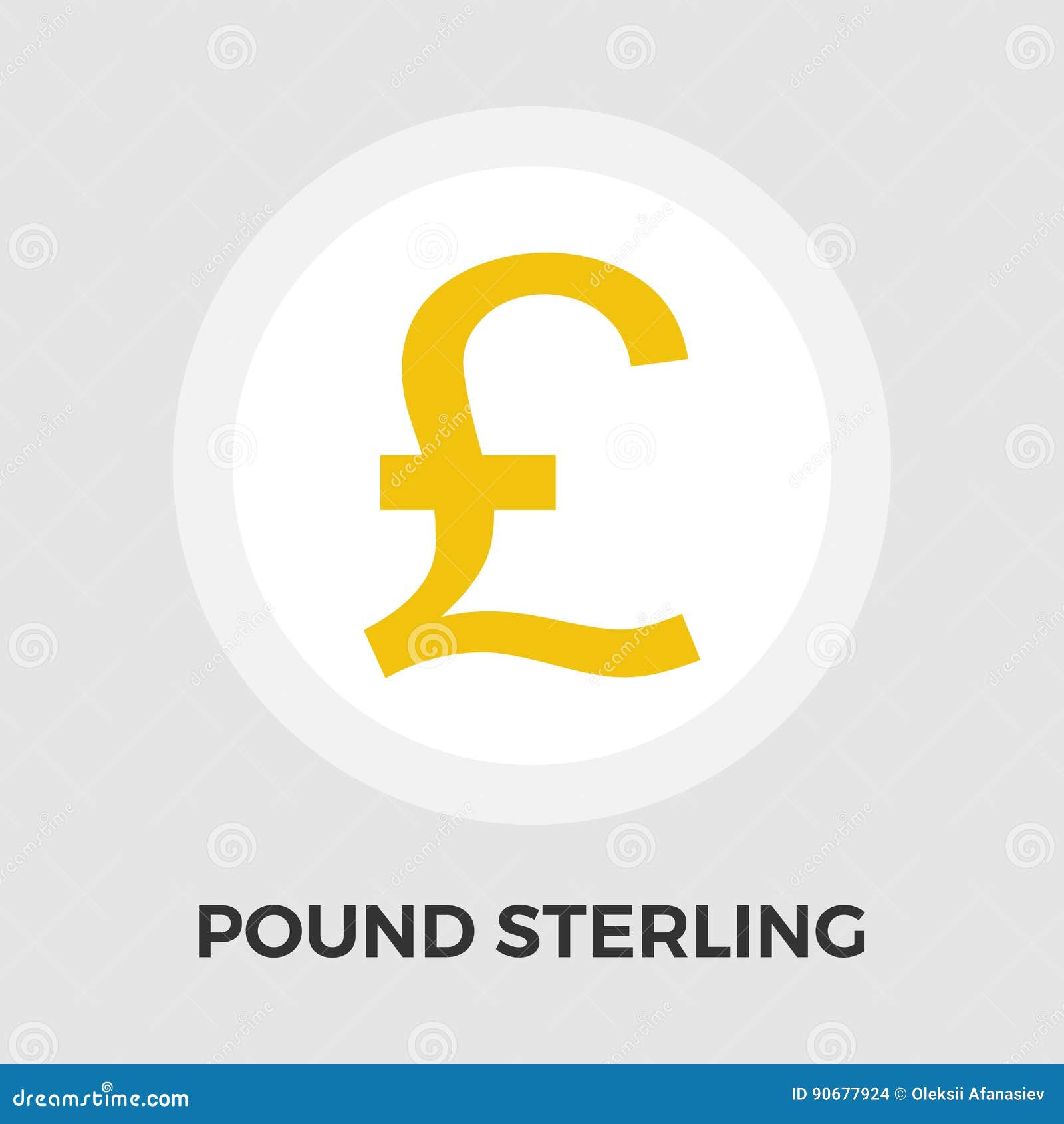 Pound sterling icon. stock vector. Illustration of sterling - 90677924