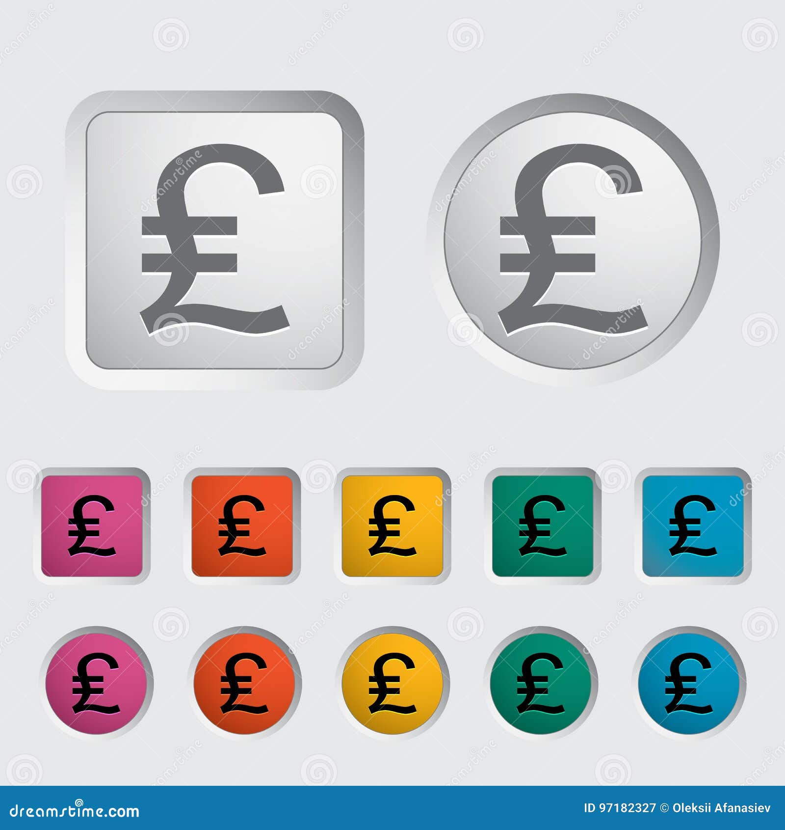 Pound sterling icon. stock vector. Illustration of bank - 97182327