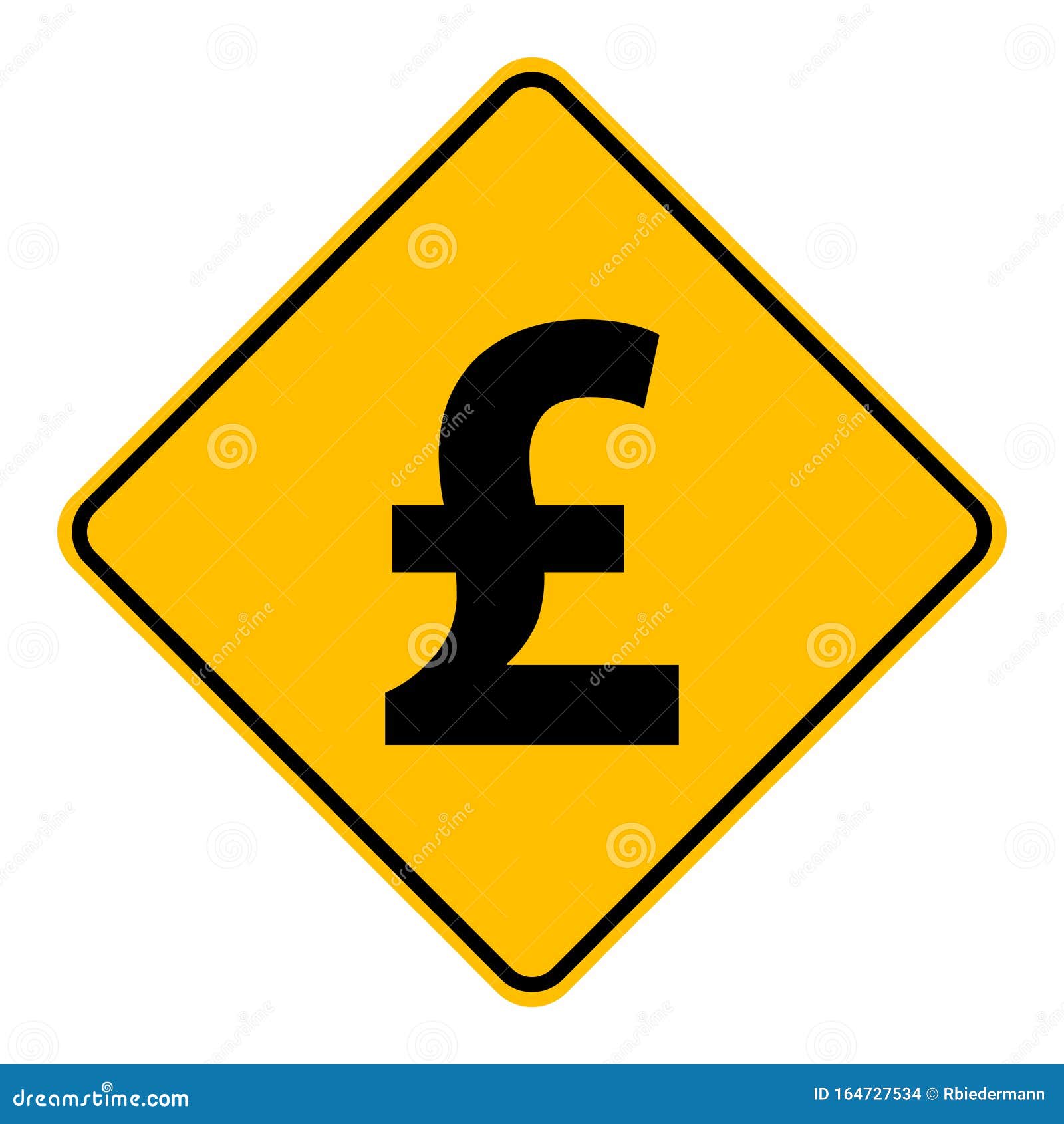 Pound Sterling and Road Sign Stock Vector - Illustration of bank ...