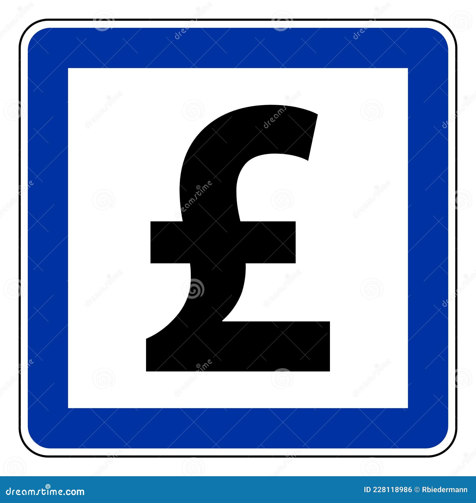 Pound Sterling and Road Sign Stock Vector - Illustration of traffic ...