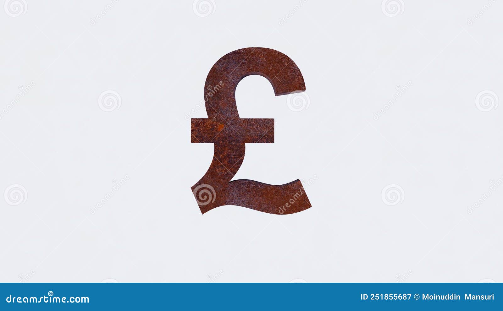Pound or Sterling Rustic Sign ( 3D Rendering 3D Illustration ) Stock ...