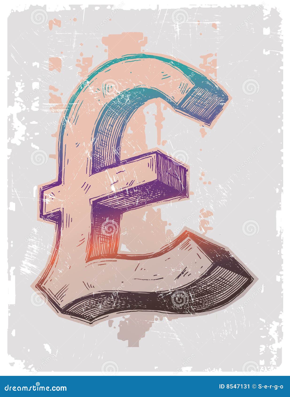 Pound sterling sign stock vector. Illustration of pound - 8547131