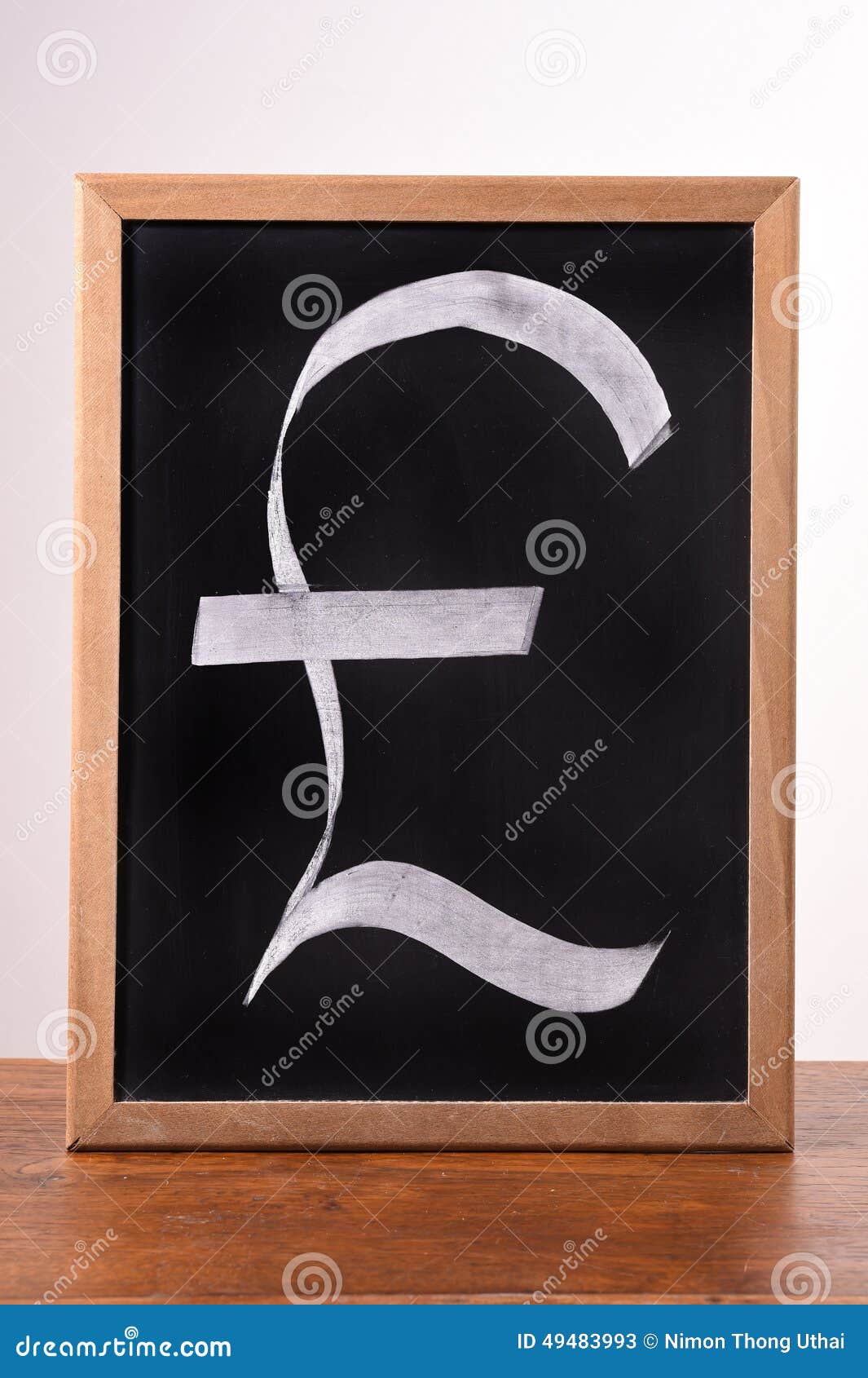 Pound Sterling Sign Written with a Chalk Stock Image - Image of ...