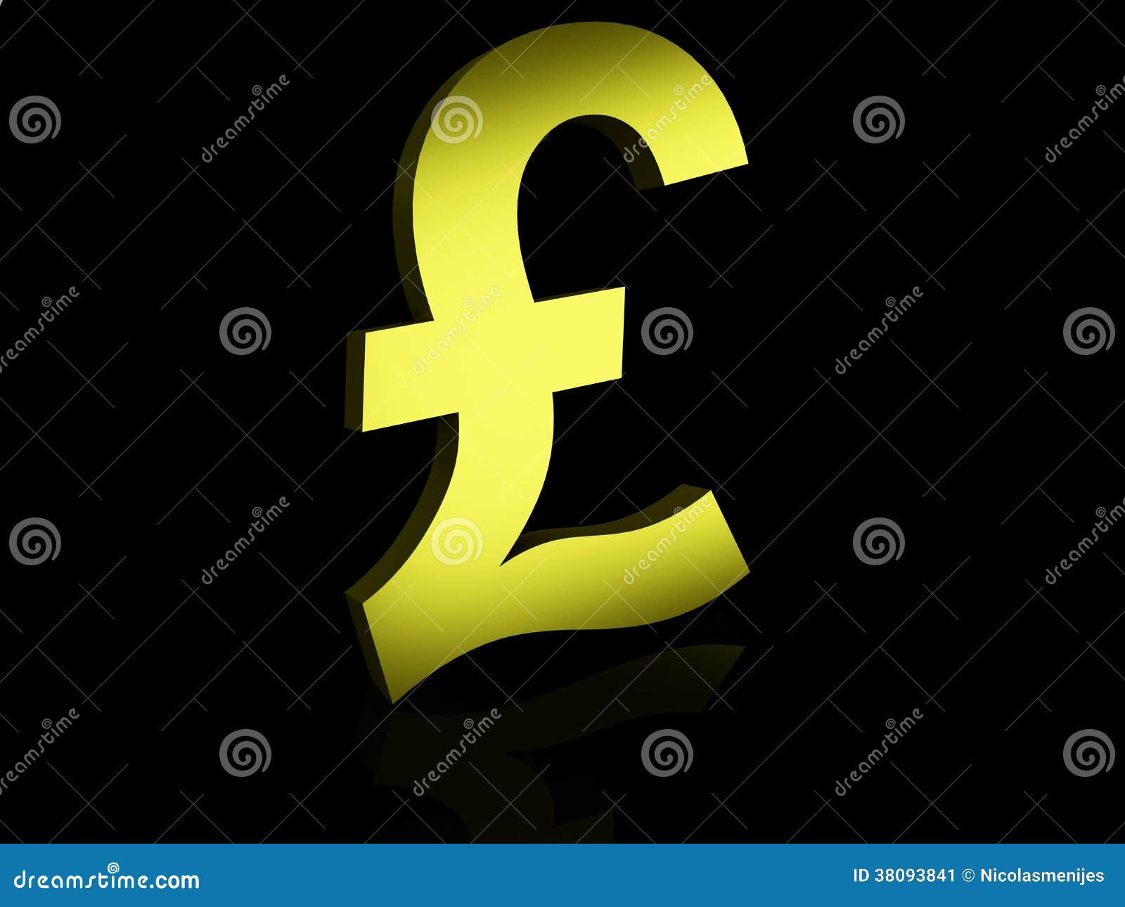 Pound symbol stock illustration. Illustration of prosperity - 38093841