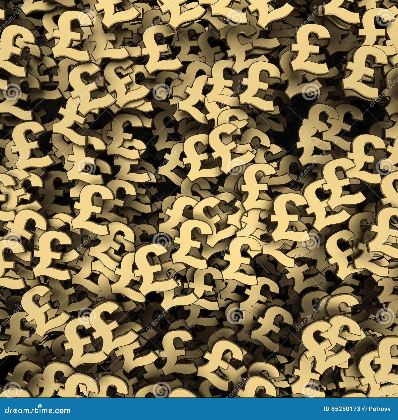 Pound Symbol Background 3d Rendering Stock Illustration - Illustration ...