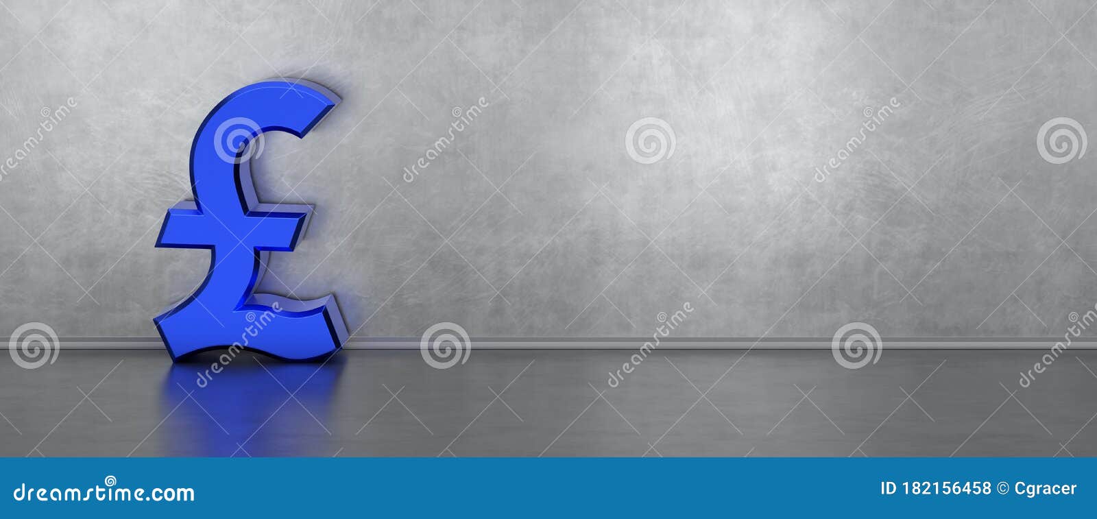 Pound Symbol. Blue Pound Currency Sign Stock Illustration ...