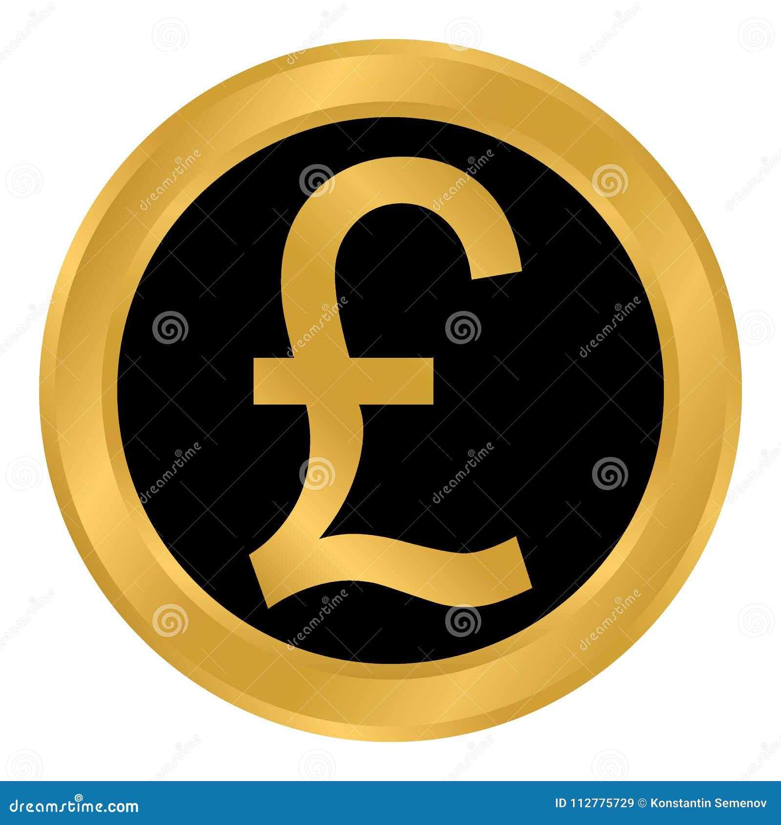 Pound symbol button. stock illustration. Illustration of english ...