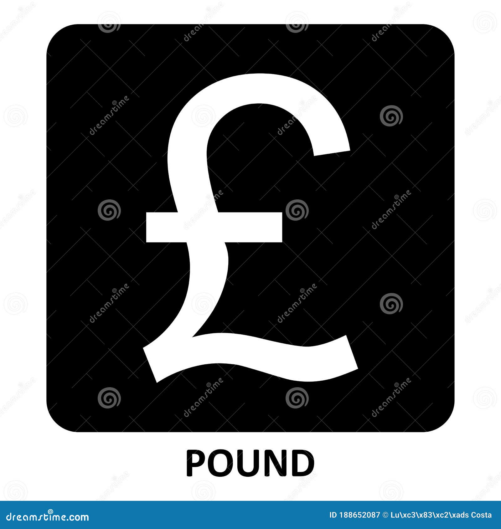 Pound symbol illustration stock illustration. Illustration of label ...