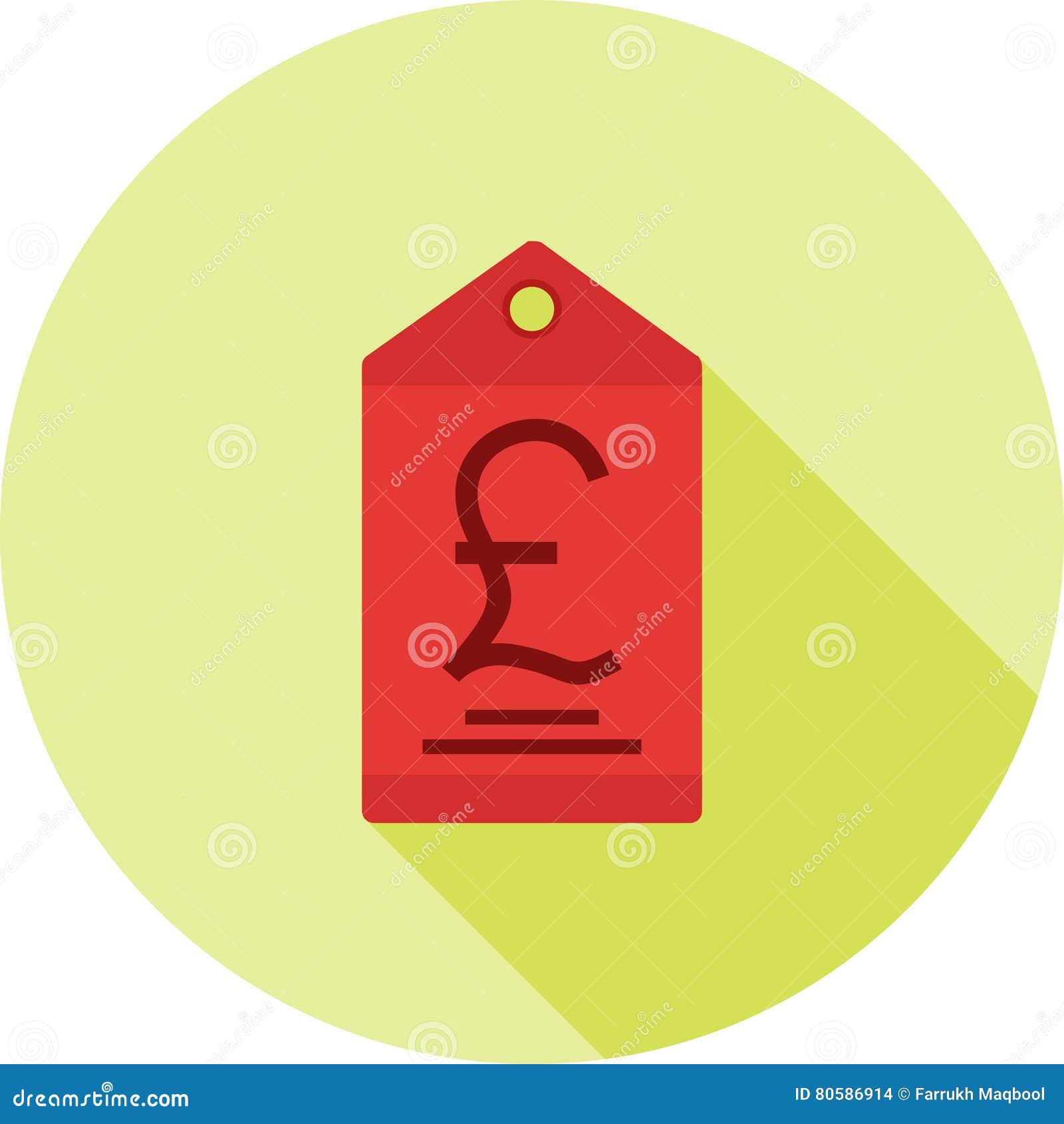 Pound Tag stock vector. Illustration of economy, price - 80586914