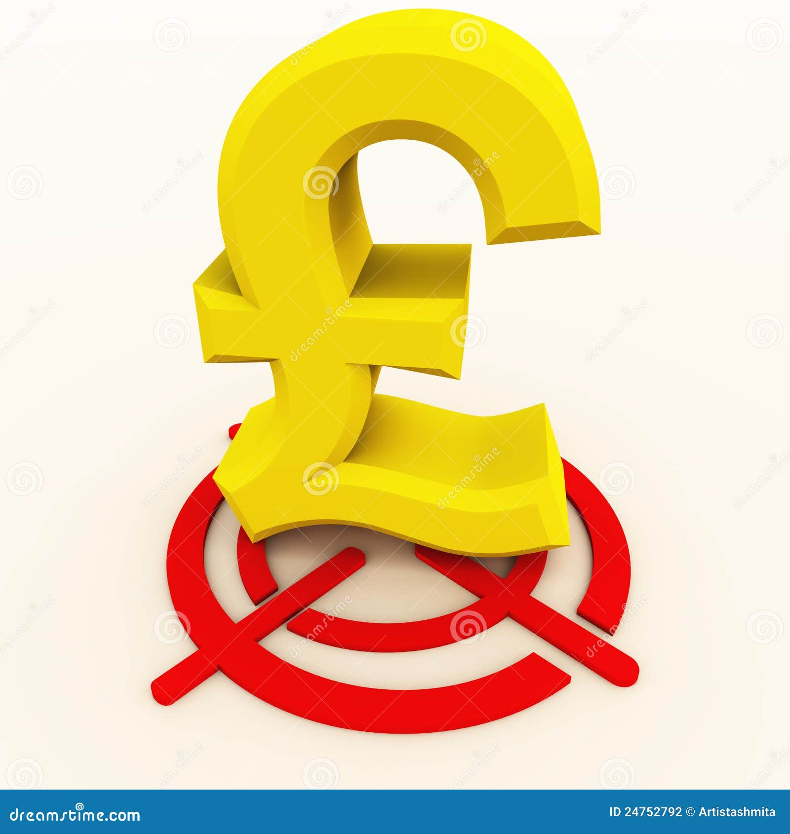 Pound on target stock illustration. Illustration of sell - 24752792