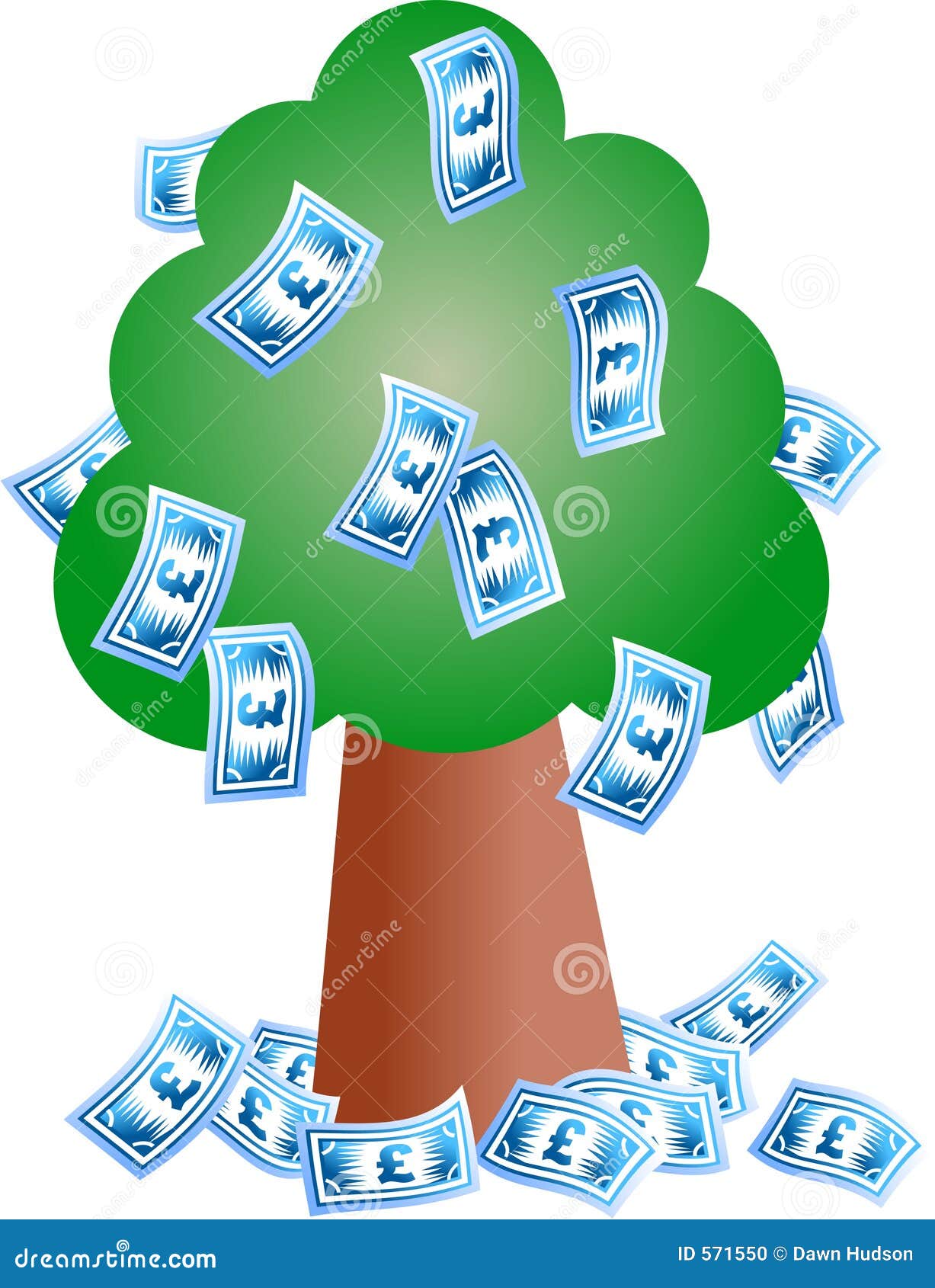 Pound tree stock illustration. Illustration of wages, savings - 571550