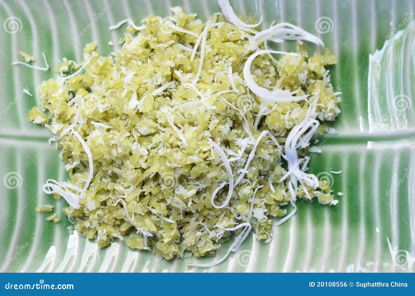 Pounded unripe rice stock photo. Image of thai, food - 20108556