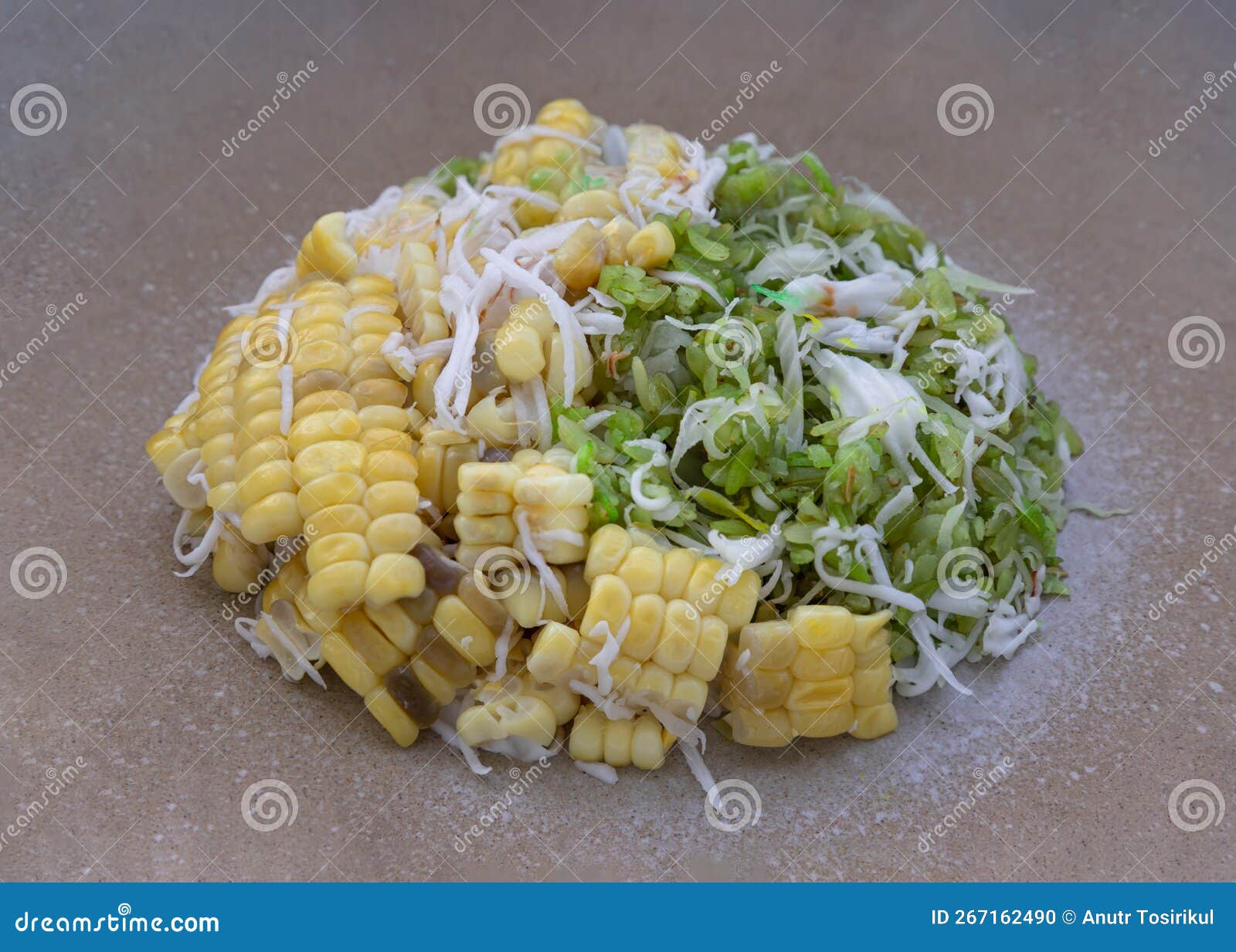 Pounded Unripe Rice Flakes Cereal Glutinous Rice is Processed into ...