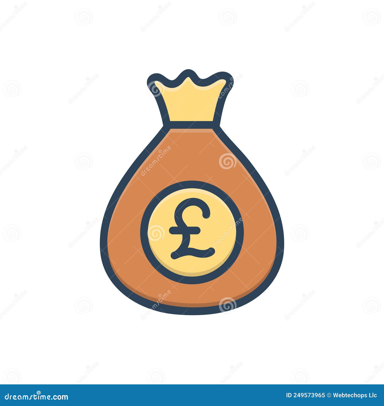 Color Illustration Icon for Pounds, British and Capital Cash Stock ...