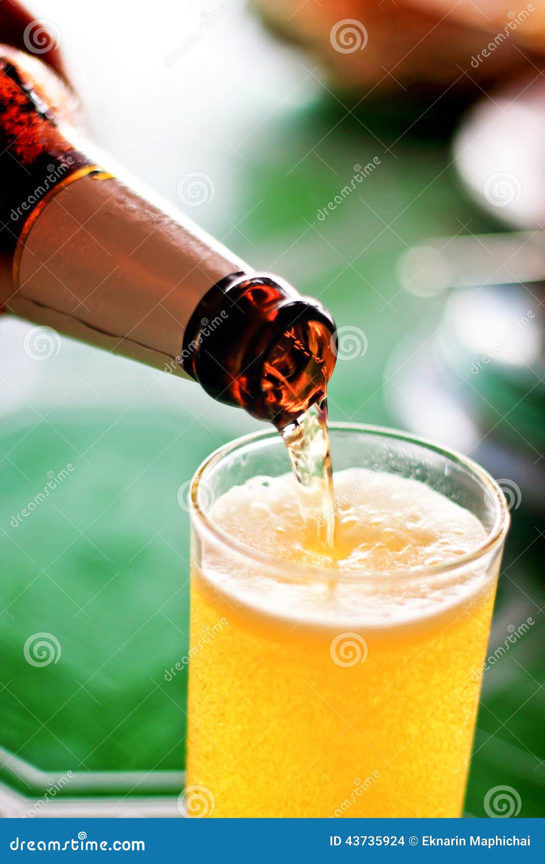 Pour beer stock photo. Image of alcohol, beer, beverage - 43735924