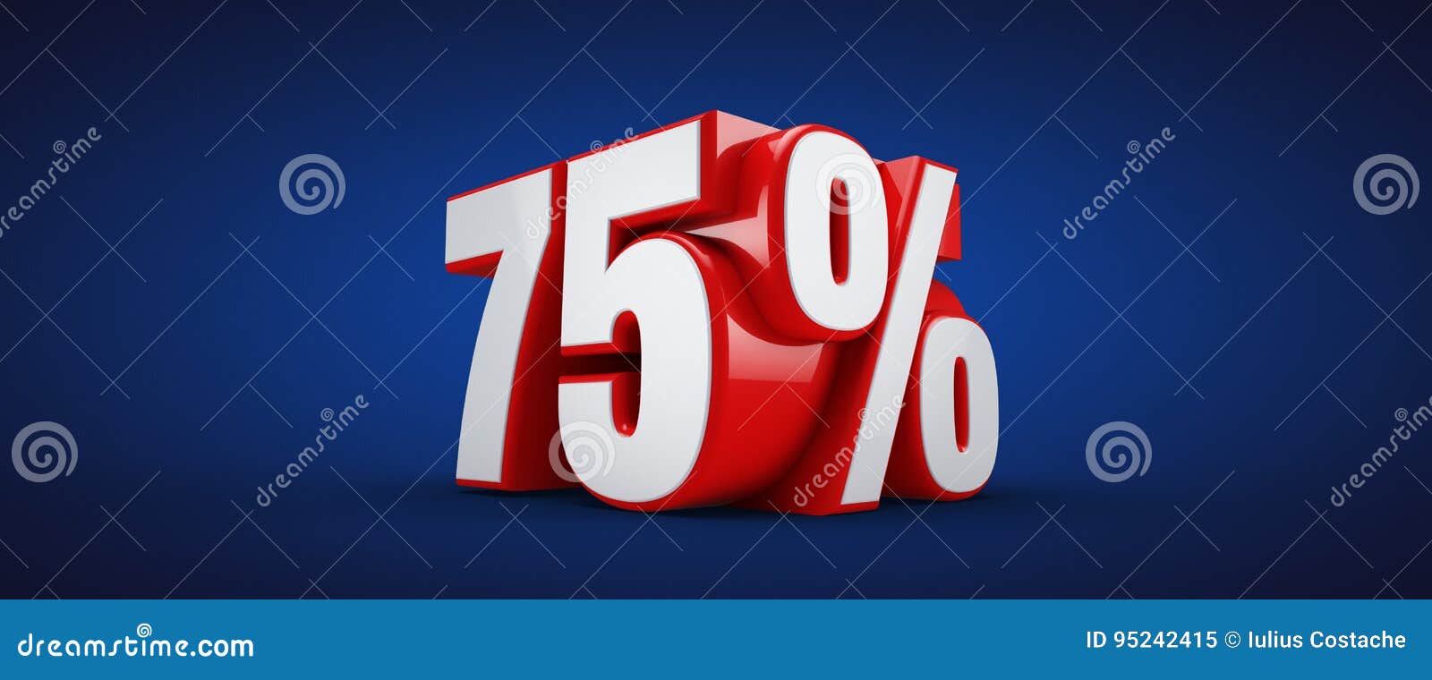 75 pour cent illustration stock. Illustration du symbole - 95242415