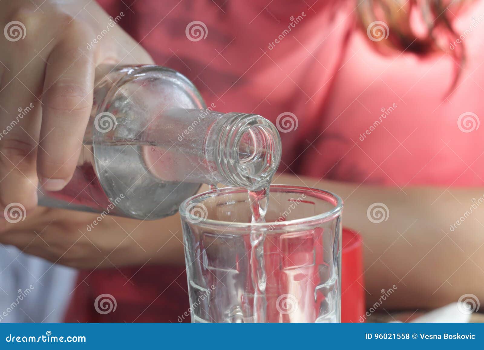 Pour drinking water stock photo. Image of pour, throat - 96021558
