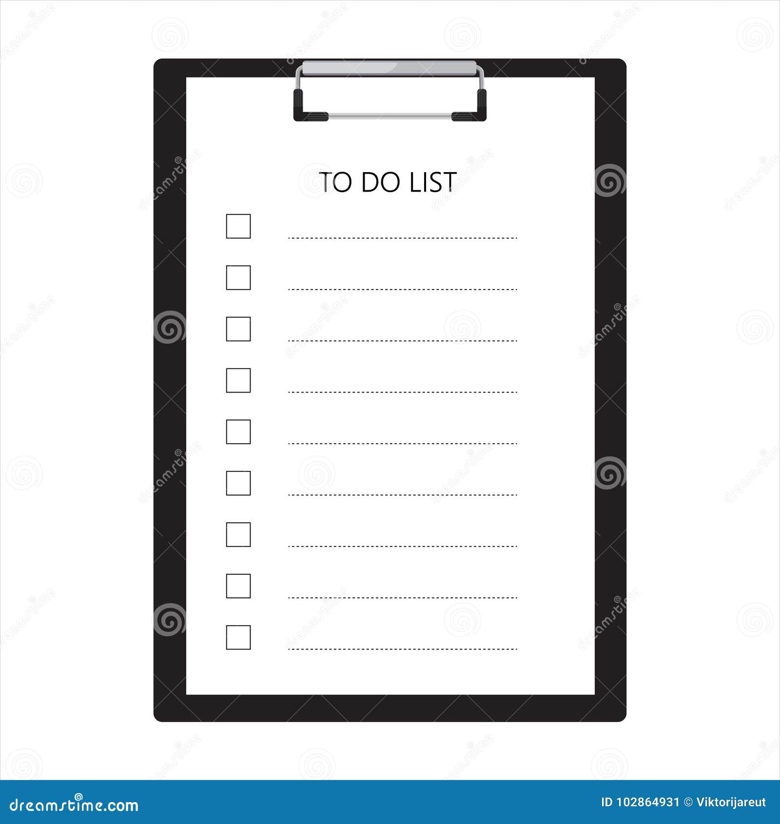 Pour faire la liste illustration stock. Illustration du agrafe - 102864931