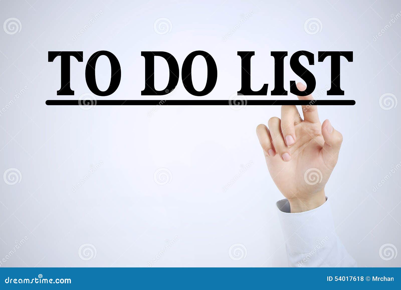 Pour faire la liste photo stock. Image du agenda, occupé - 54017618