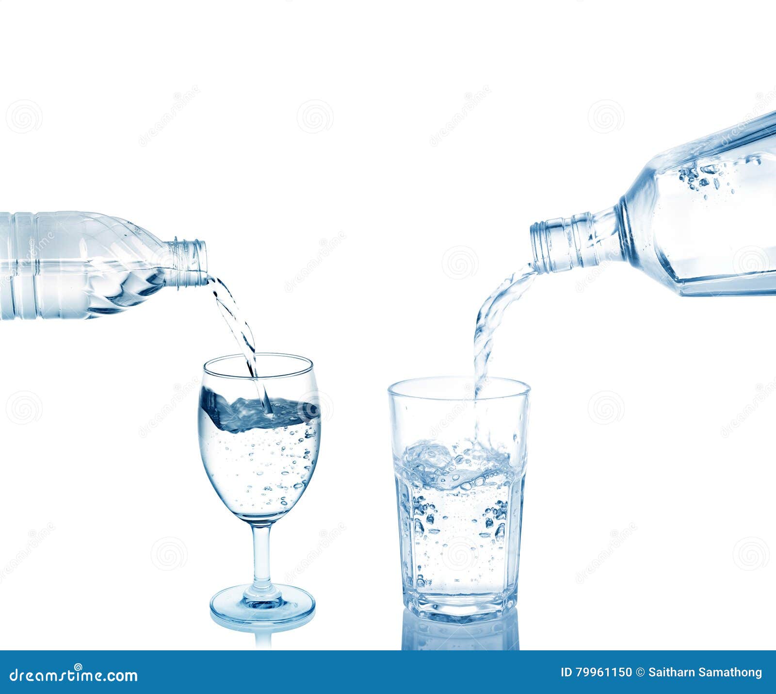 Pour into a Glass Isolated on a White Background - Drink Concept Stock ...