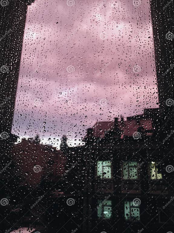 Pour Rain stock photo. Image of pour, rain, evening - 78825700