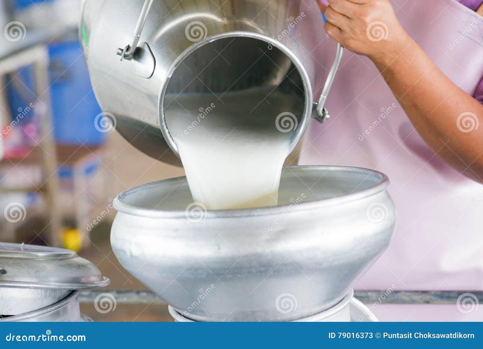 Pour raw milk stock image. Image of tank, factory, manual - 79016373