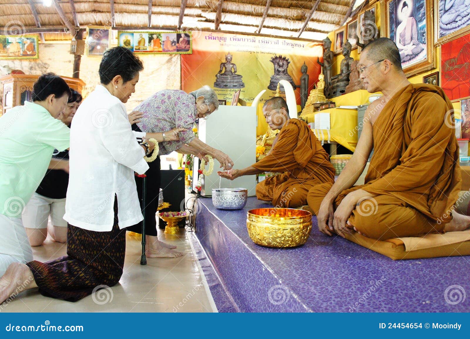 Pour Water on the Hands and Ask for Blessing Editorial Stock Image ...