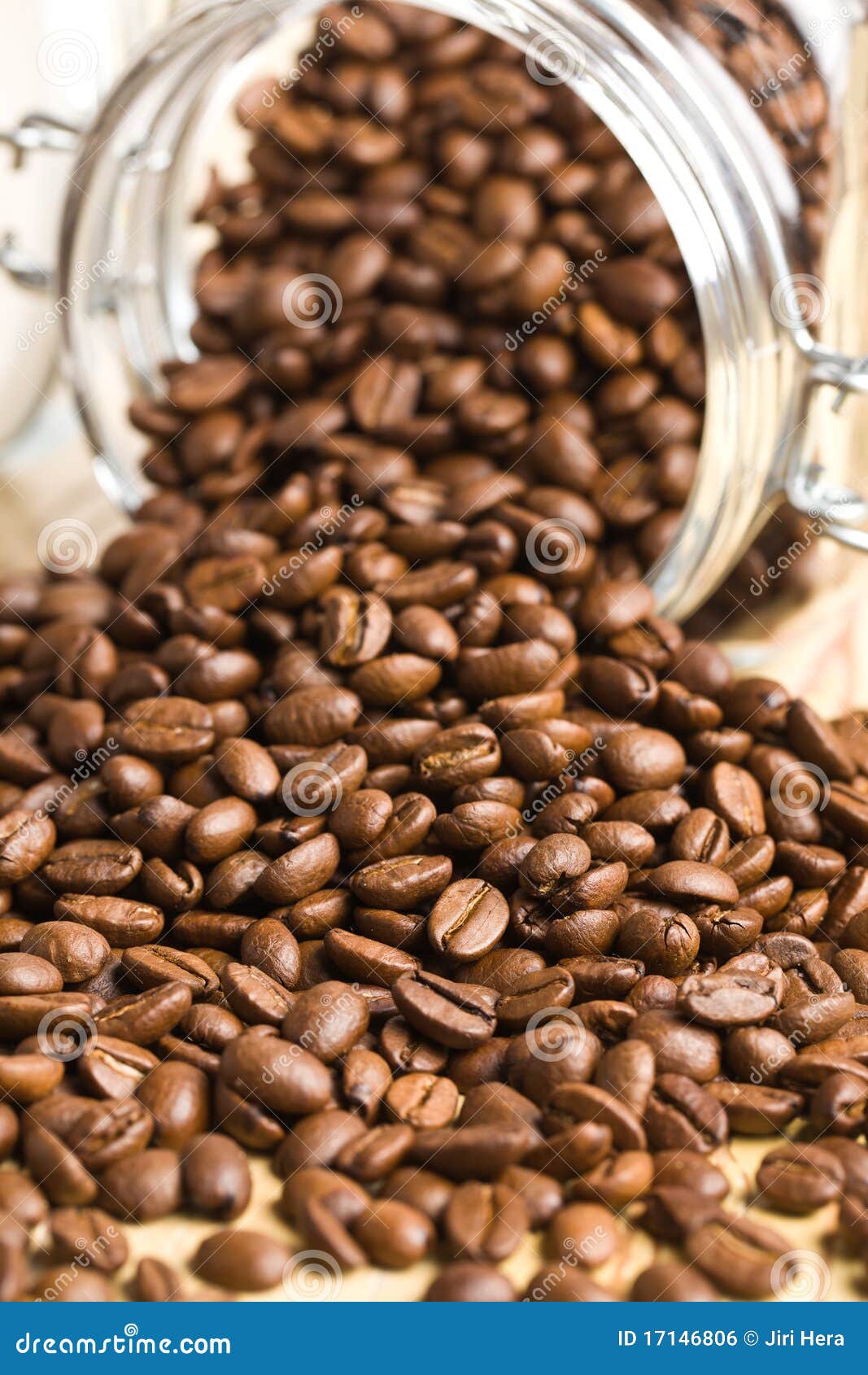 Poured coffee beans stock photo. Image of agriculture - 17146806