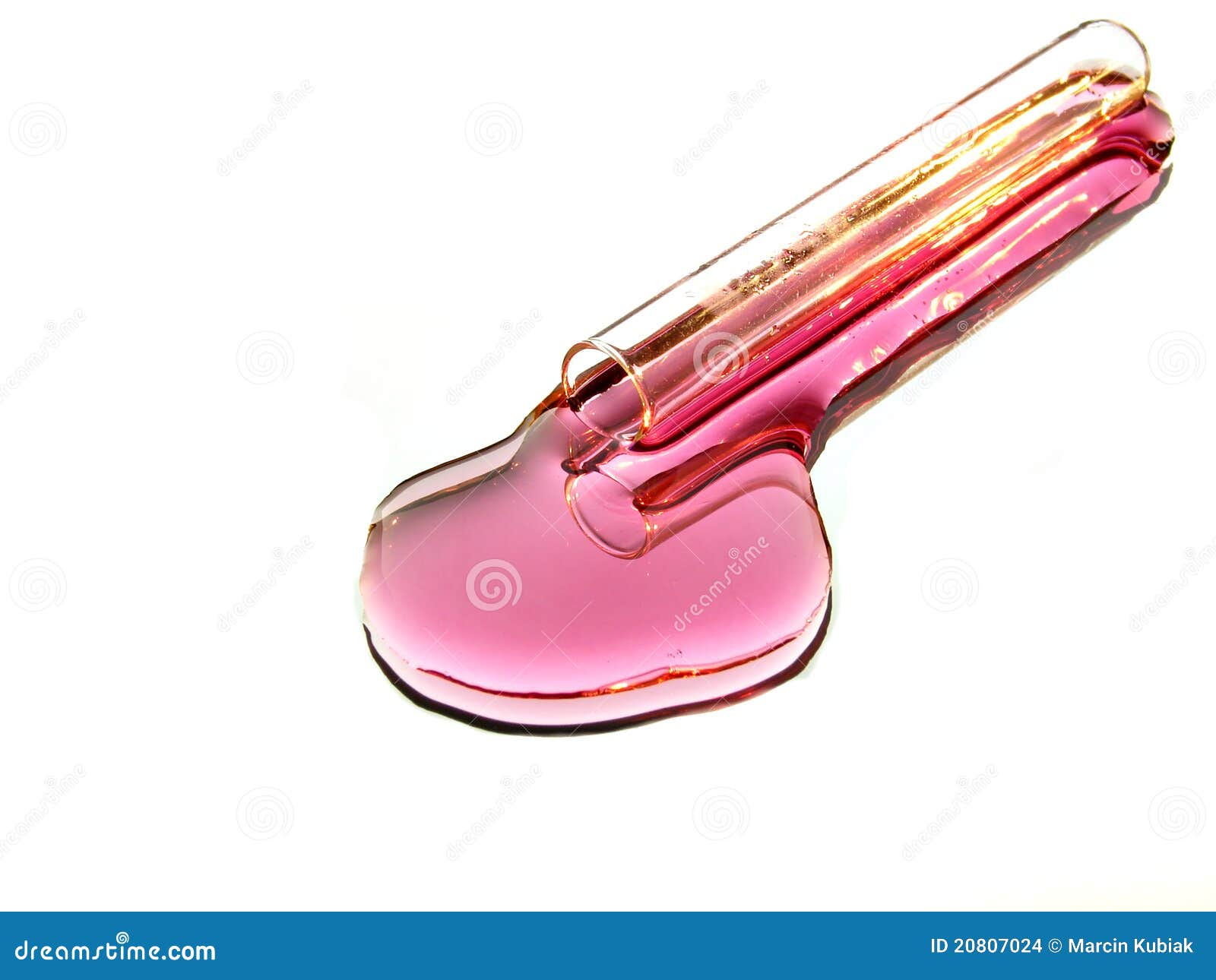 Poured Liquid from Test Tube Stock Photo - Image of measurement ...