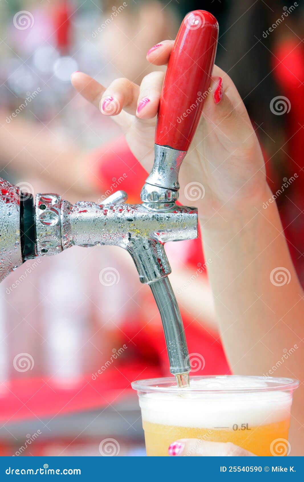 Pouring Beer stock photo. Image of beverage, event, barmaid - 25540590