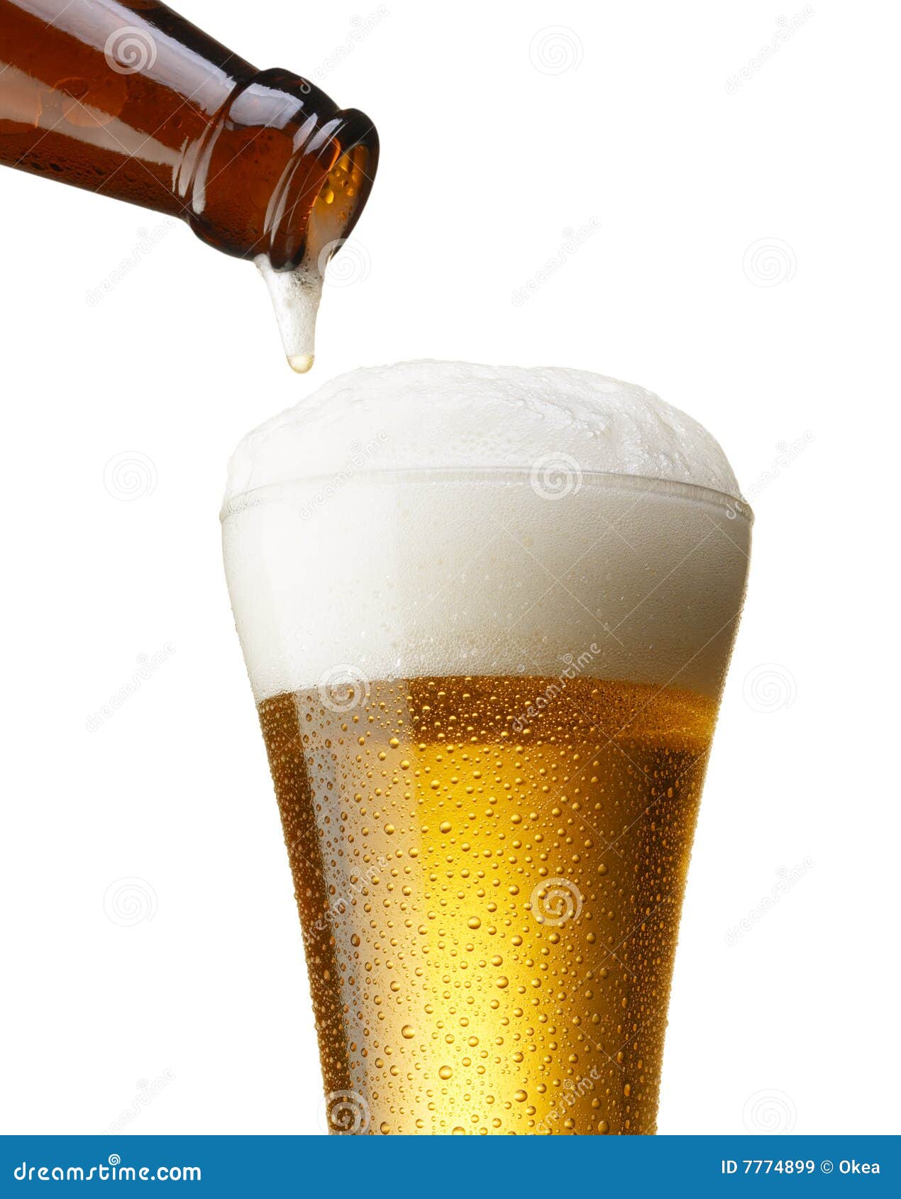 Pouring beer stock image. Image of color, water, cold - 7774899