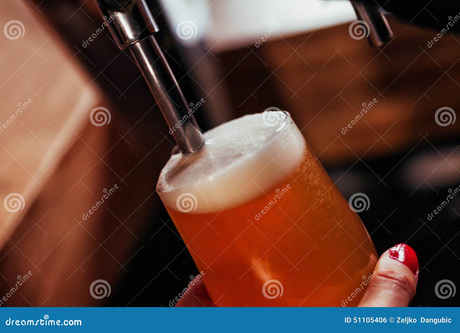 Pouring Beer stock photo. Image of draught, cafe, refreshment - 51105406