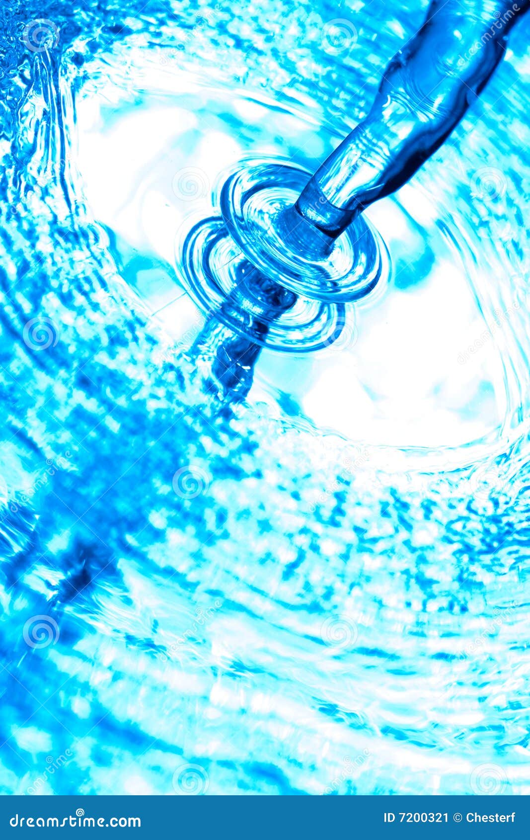 Pouring blue fresh water stock image. Image of nature - 7200321