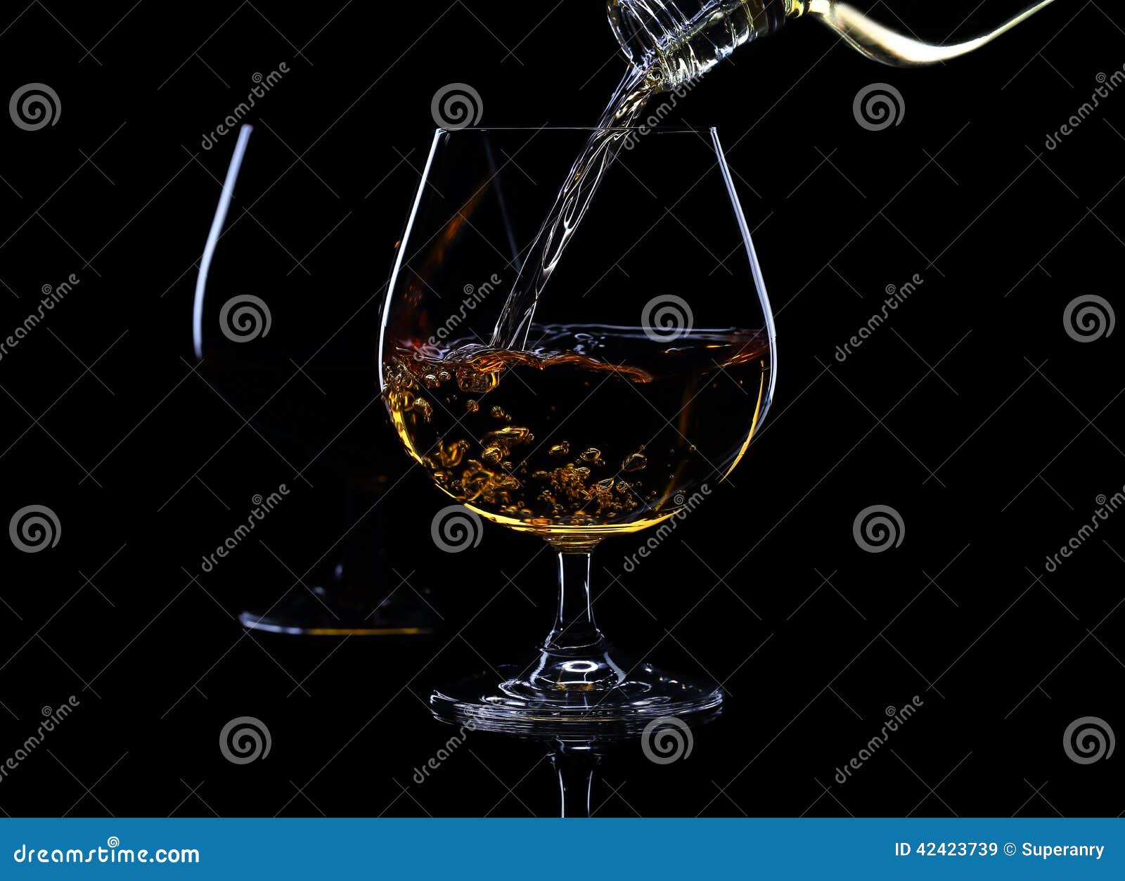 Pouring Brandy into a Glass Stock Image - Image of whisky, alcohol ...