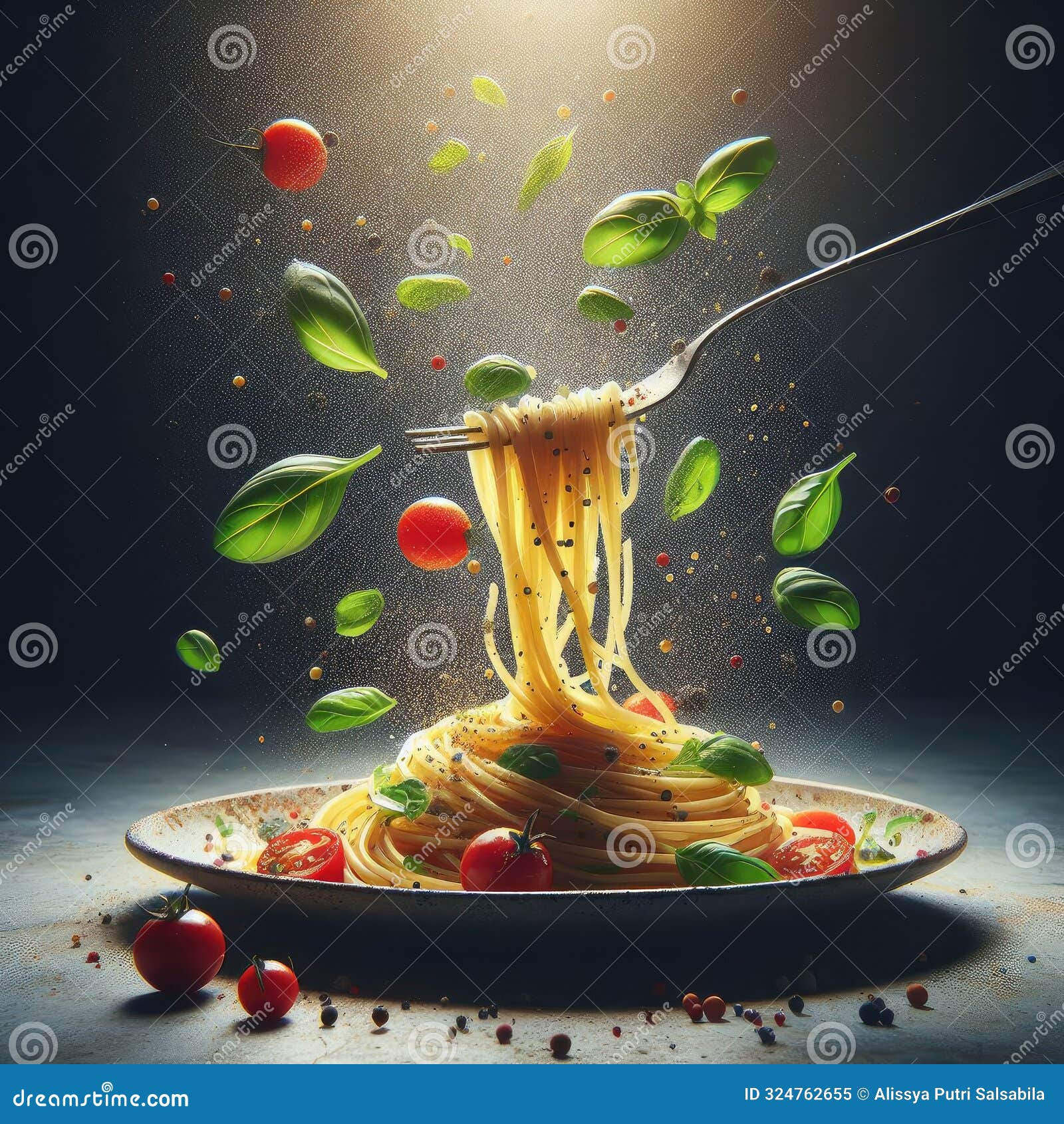 Pouring Cheese Sauce and Spaghetti with Meat Stock Image - Image of ...