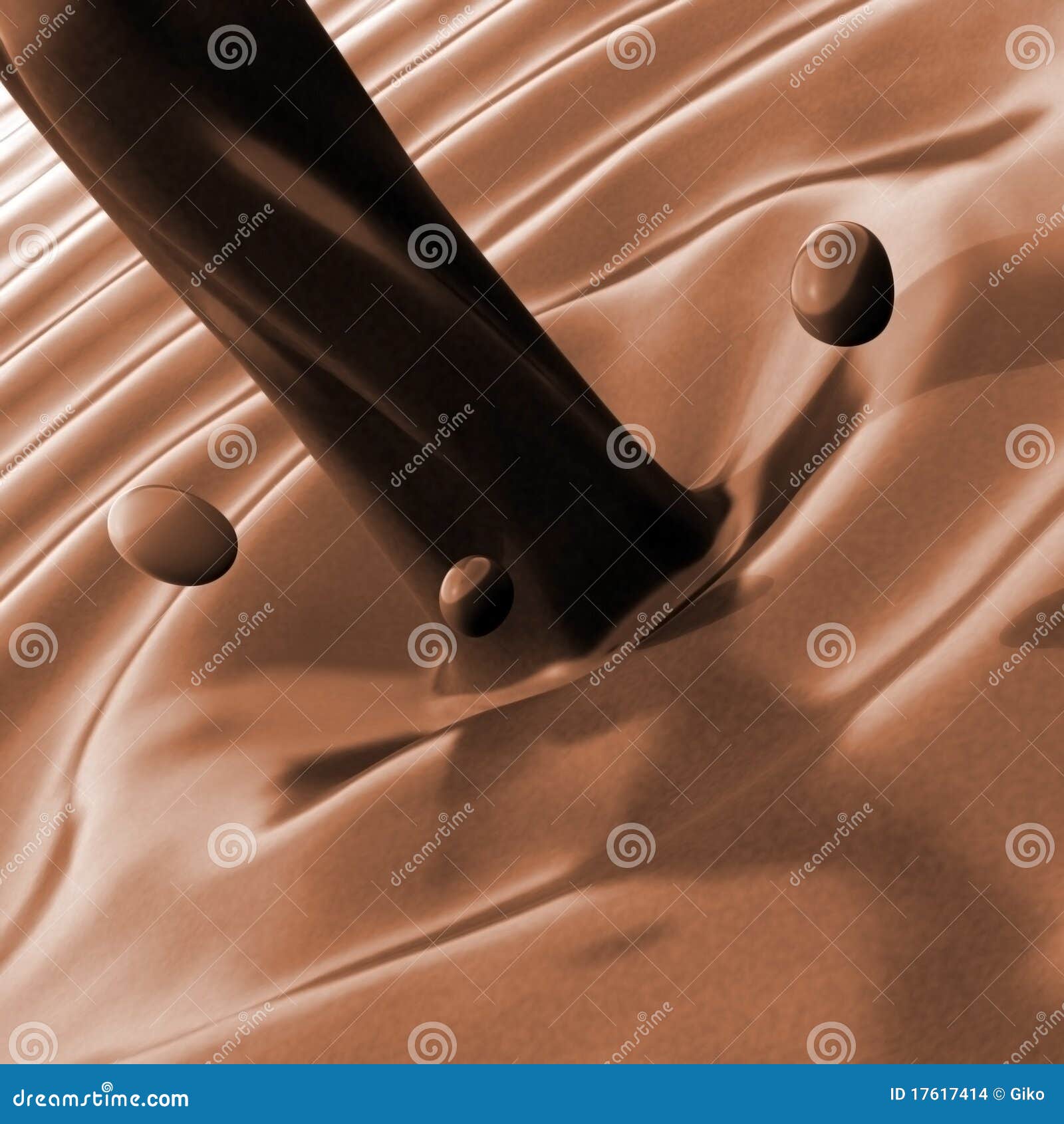 Pouring Chocolate stock illustration. Illustration of delicious - 17617414