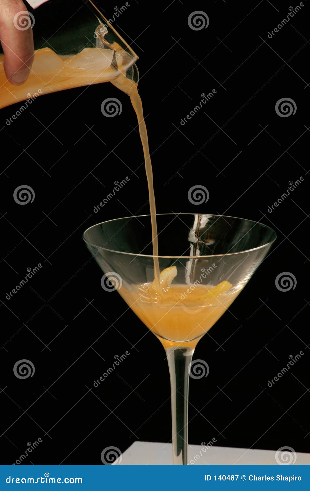 Pouring cocktail stock image. Image of flow, blending, fruit - 140487