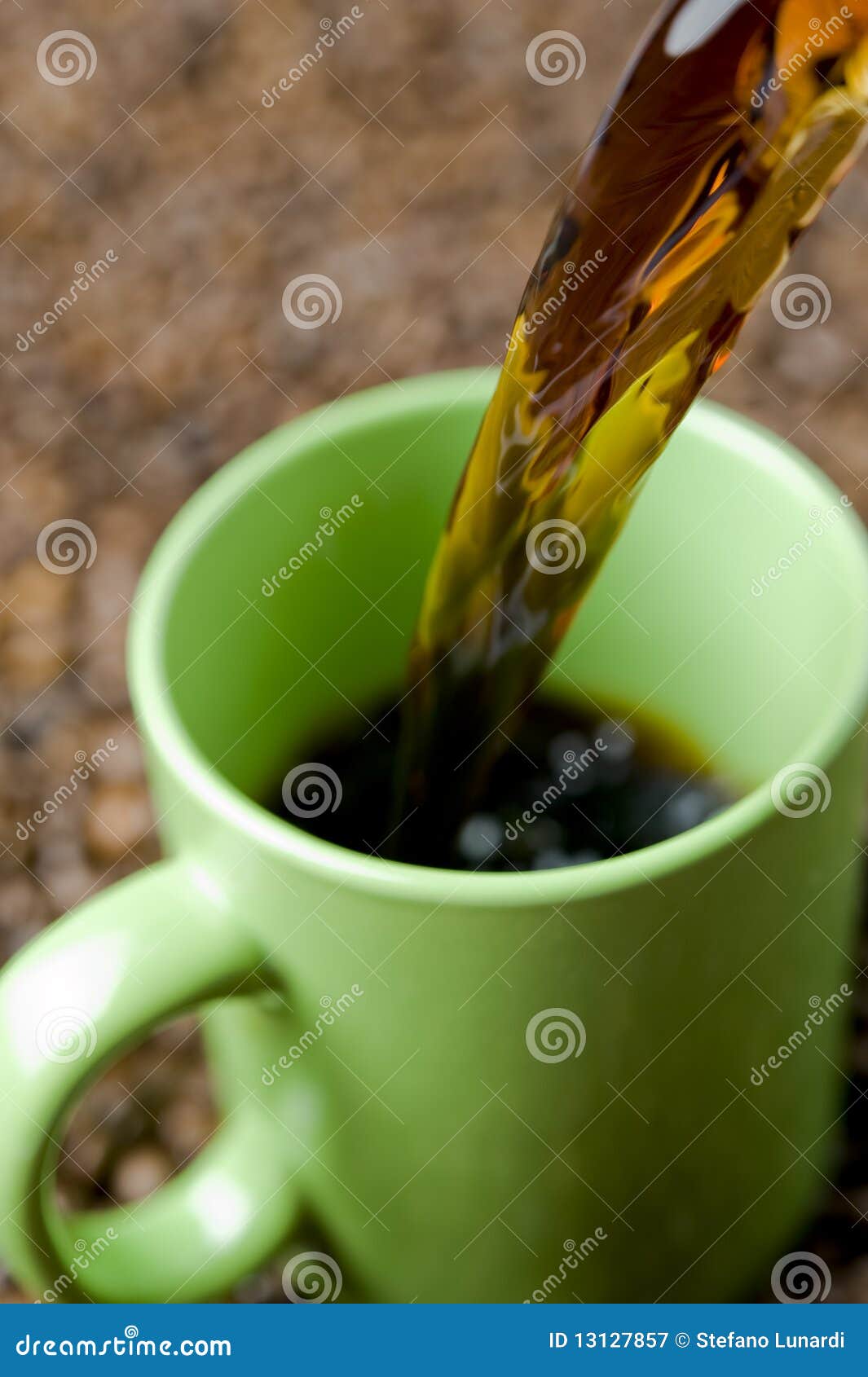 Pouring coffee stock image. Image of high, horizontal - 13127857